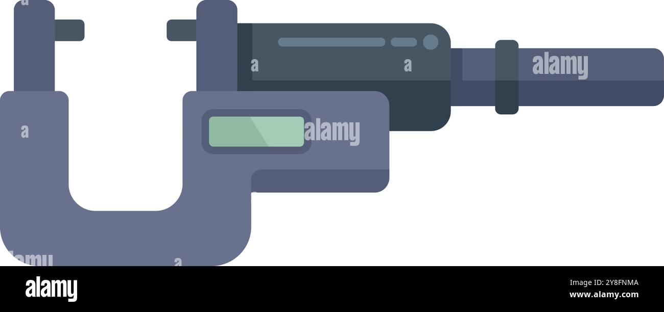 Digital micrometer showing precise measurement tool for industry design ...