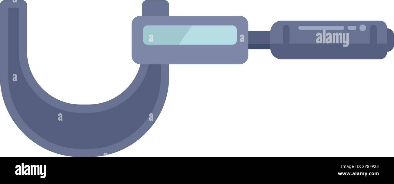 Professional metallic outside micrometer measuring tool with scale is ...
