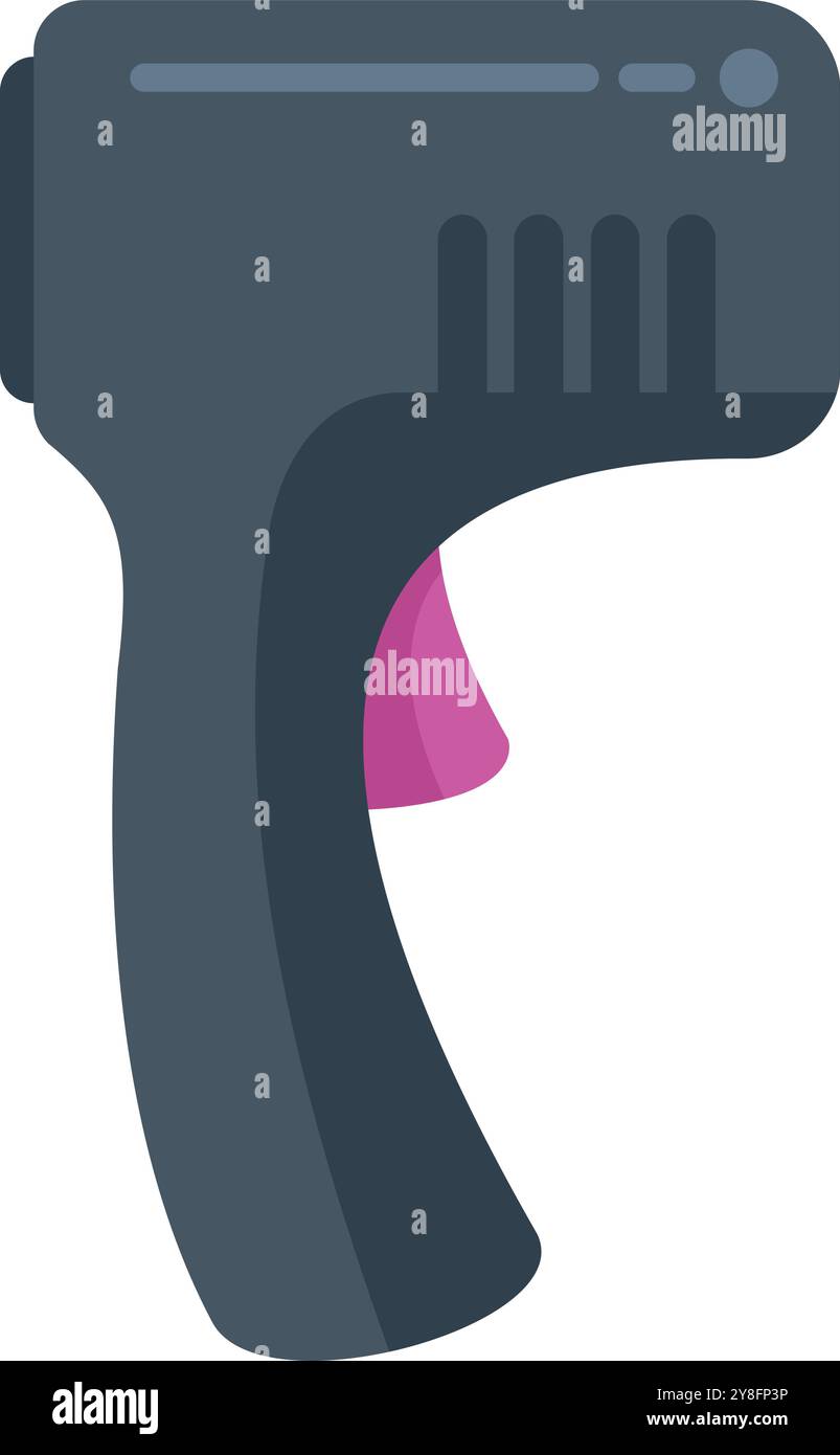 Electronic inventory scanner reading bar code on product in a store ...