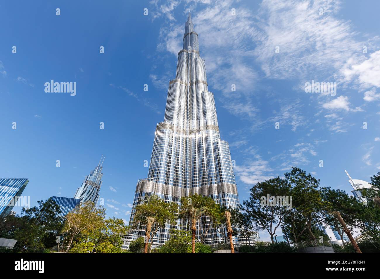 Dubai Burj Khalifa skyline tallest building in the world downtown in ...