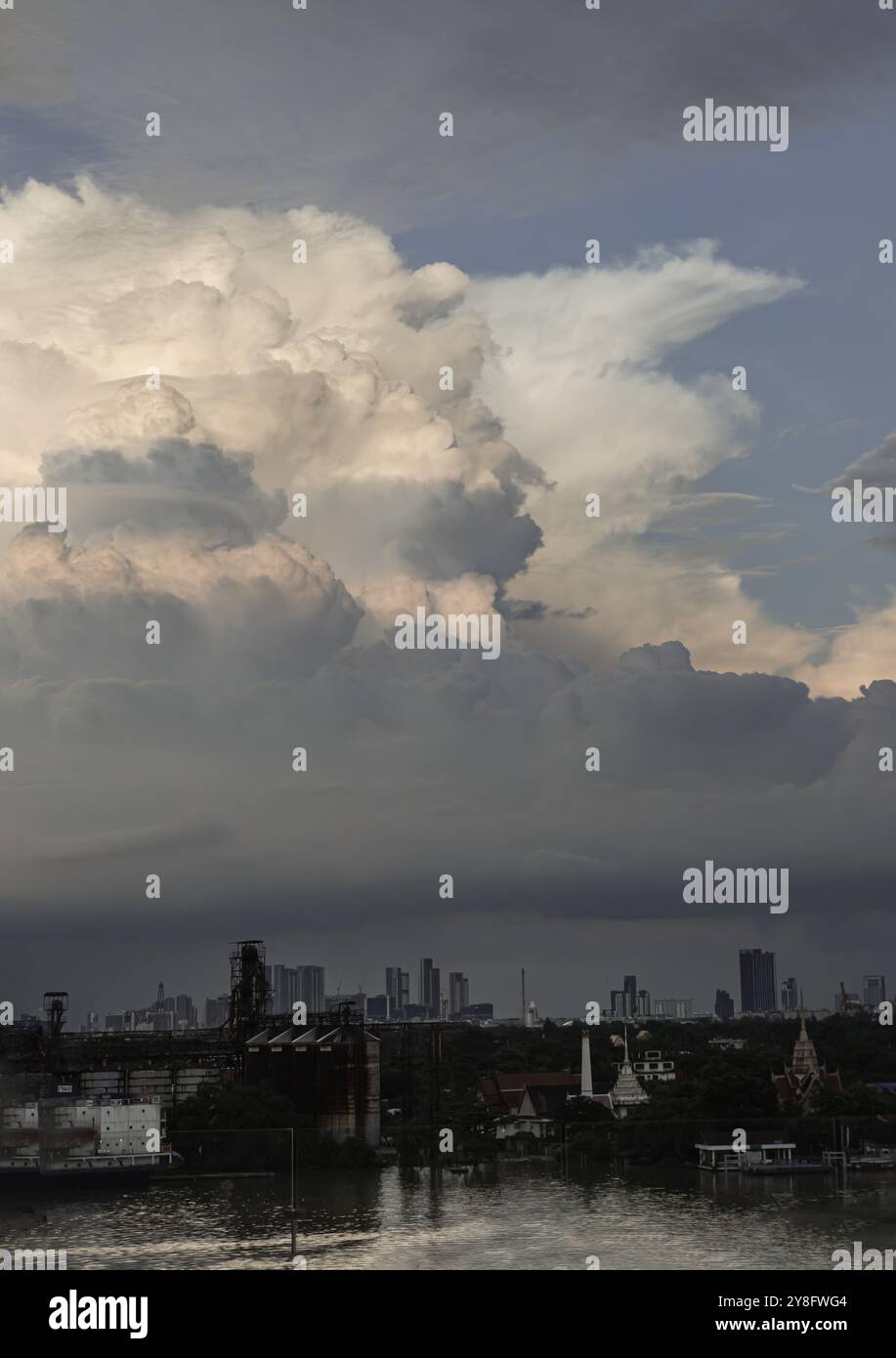 Bangkok, Thailand - 04 Oct, 2024 - Amazing Clouds and Sky over view of ...