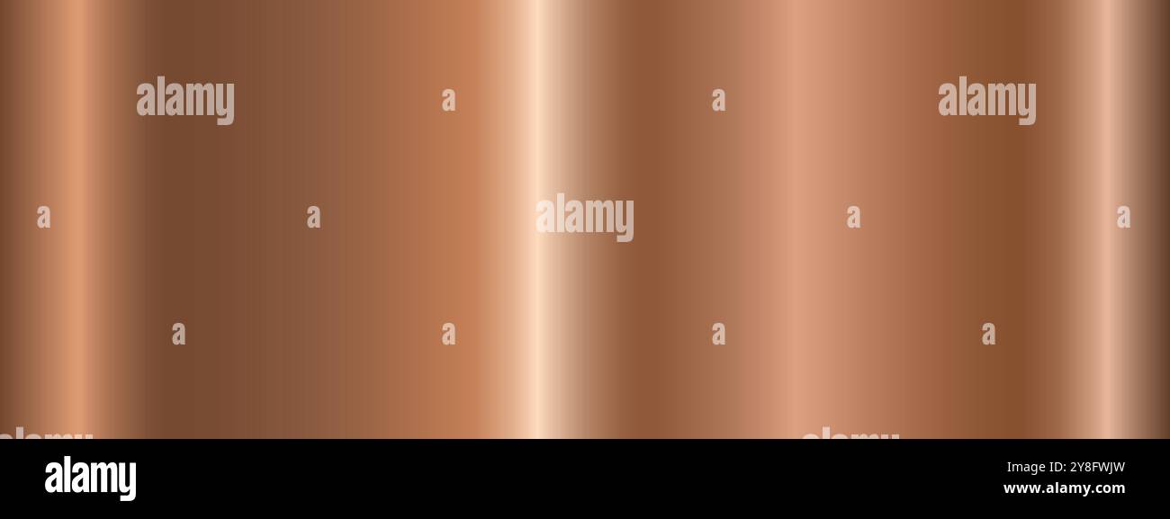 Copper metal gradient. Metallic gradient effects for the design of text ...