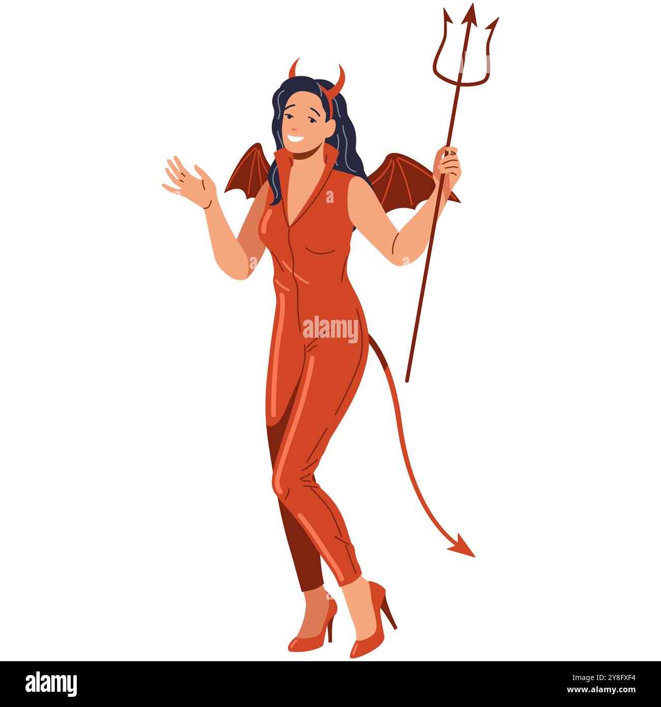 Animation halloween red devil costume hi-res stock photography and ...