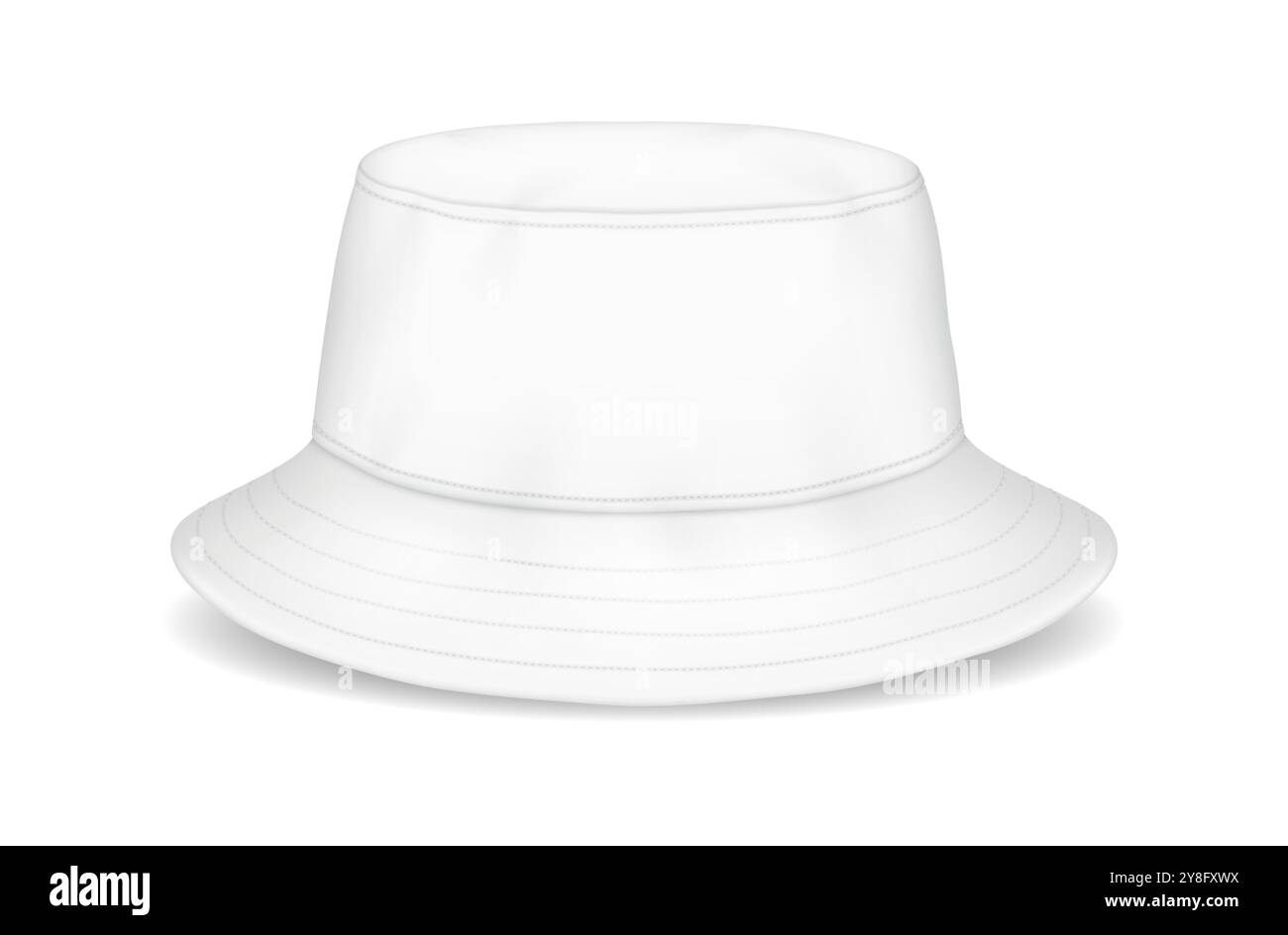 Stylish bucket hat mockup realistic vector illustration Stock Vector ...