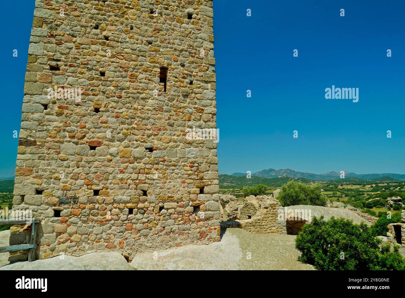 The medieval castle in ruin of Pedres Castle, Olbia, Sardinia,Italy ...
