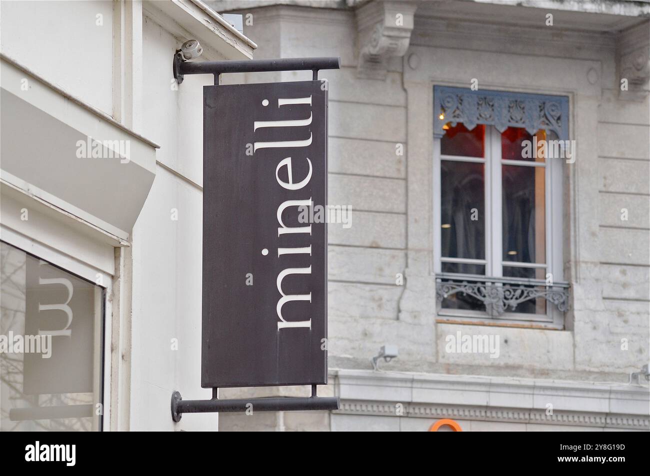 Minelli sign, a chain of Vivarte group, Lyon, France Stock Photo - Alamy