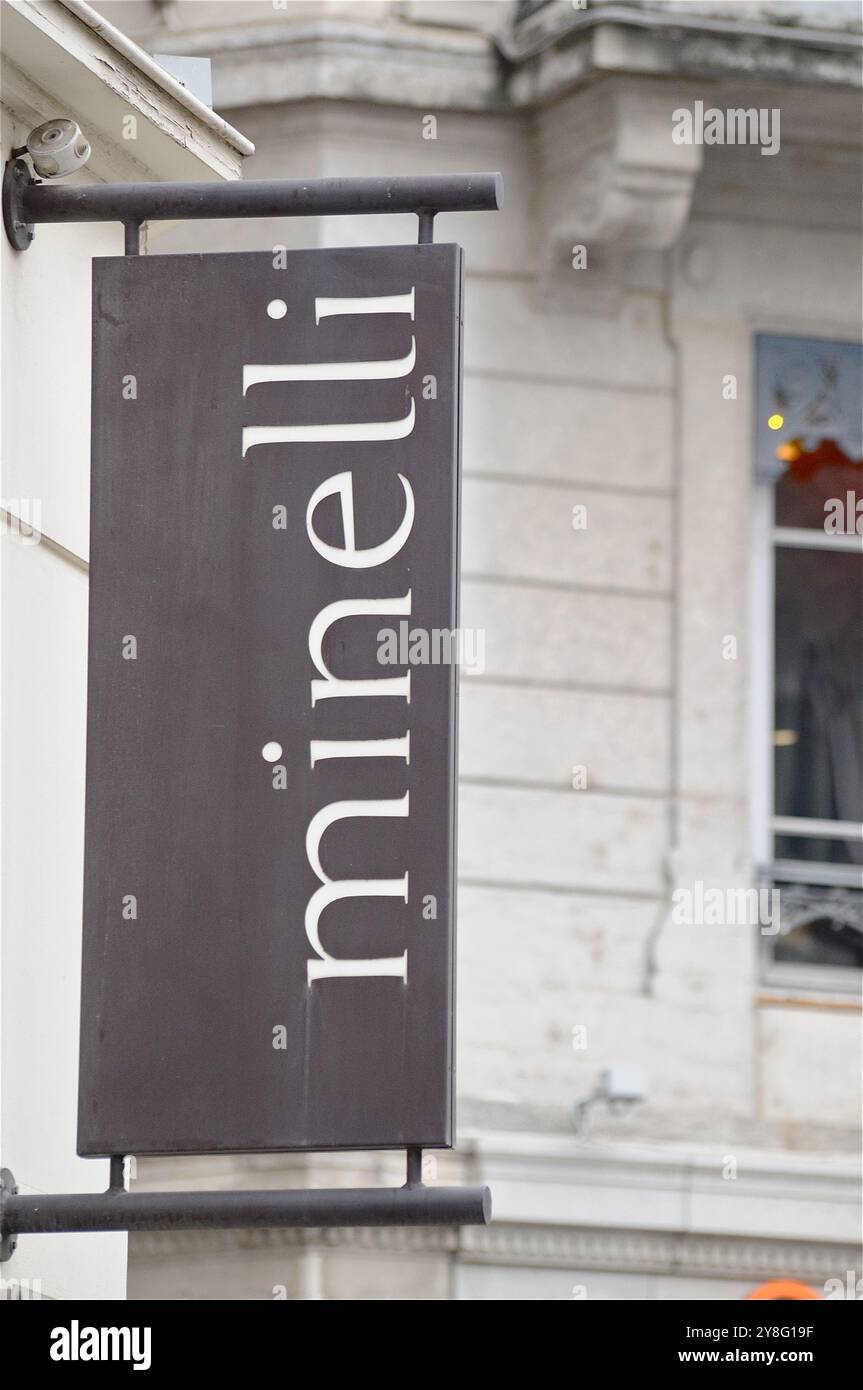 Minelli sign, a chain of Vivarte group, Lyon, France Stock Photo - Alamy