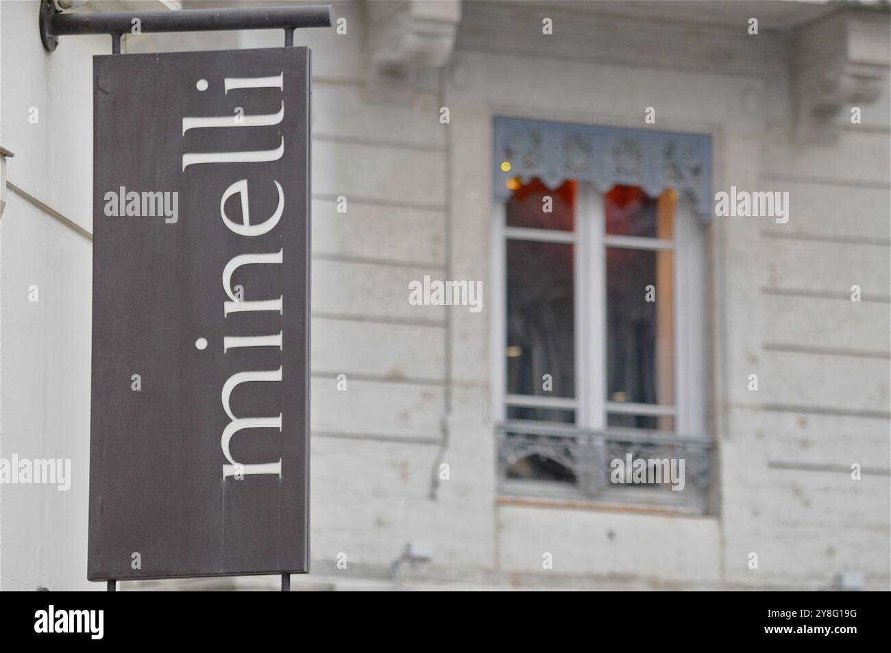 Minelli sign, a chain of Vivarte group, Lyon, France Stock Photo - Alamy