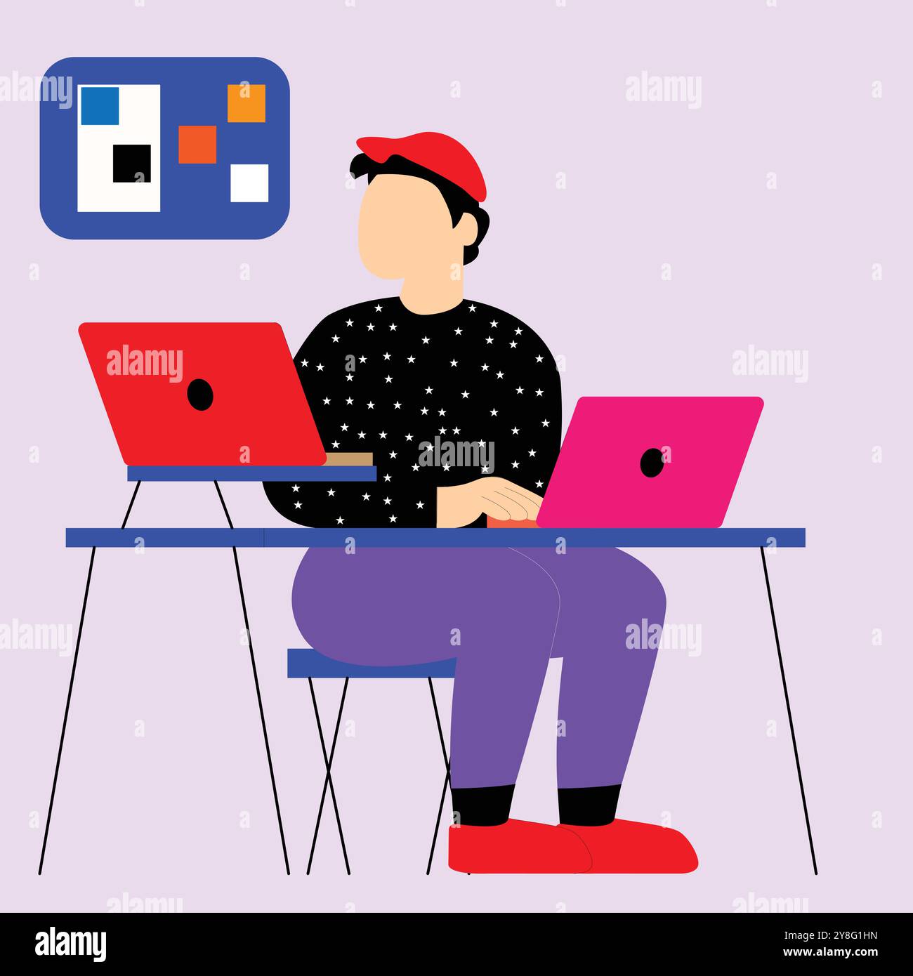 Working place order Stock Vector Images - Alamy