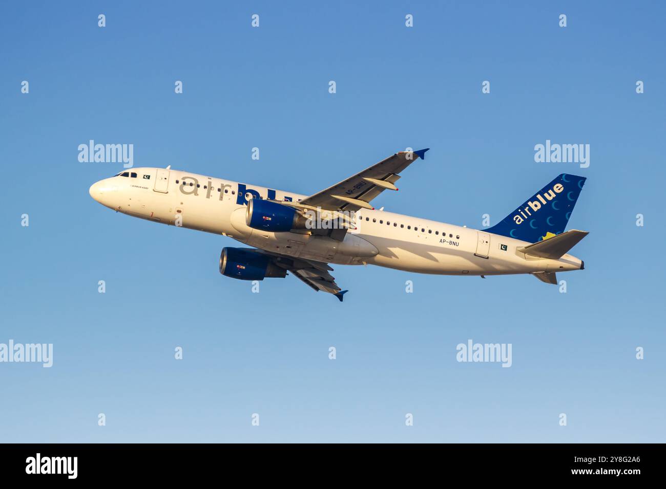 Dubai, United Arab Emirates - February 17, 2024: Airblue Airbus A320 ...