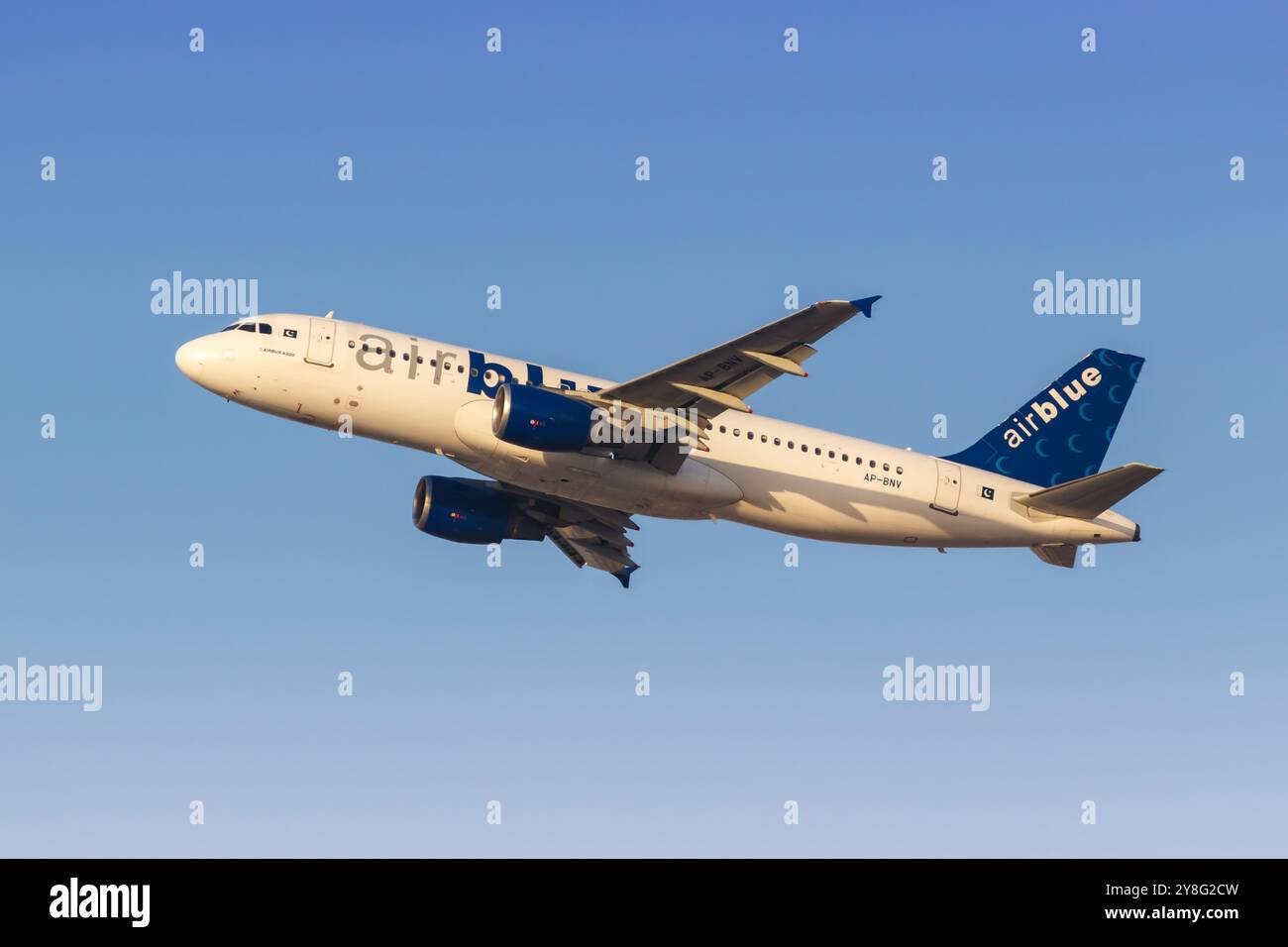 Dubai, United Arab Emirates - February 17, 2024: Airblue Airbus A320 ...