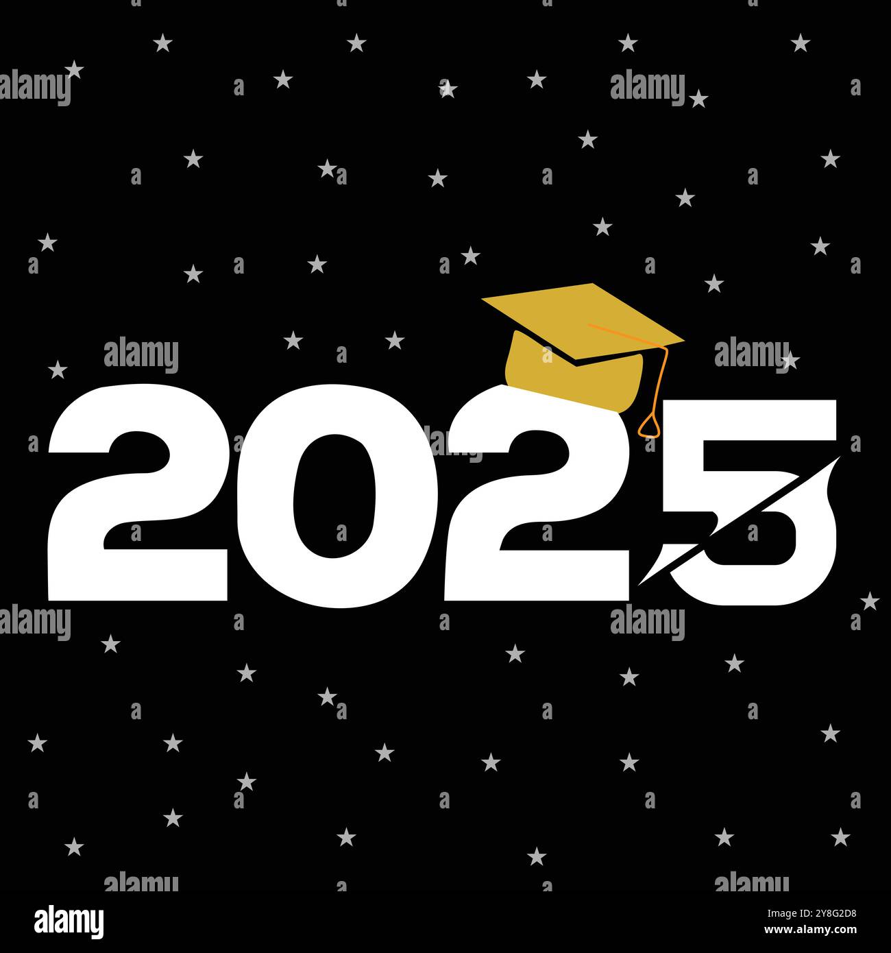 Class of 2025 lettering. Congratulations to graduates typography poster ...