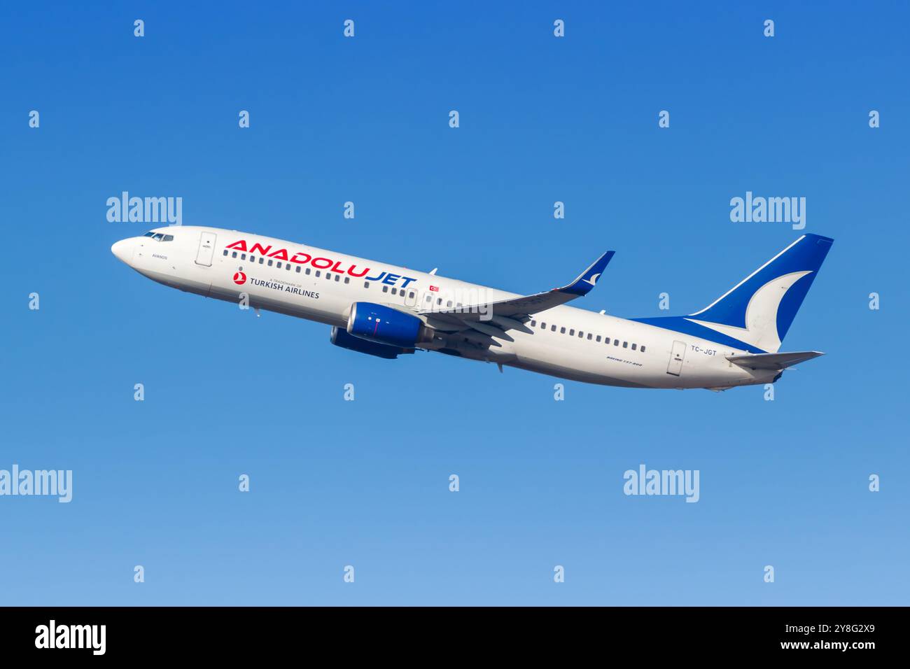 Munich, Germany - February 6, 2024: Anadolujet Boeing 737-800 airplane ...