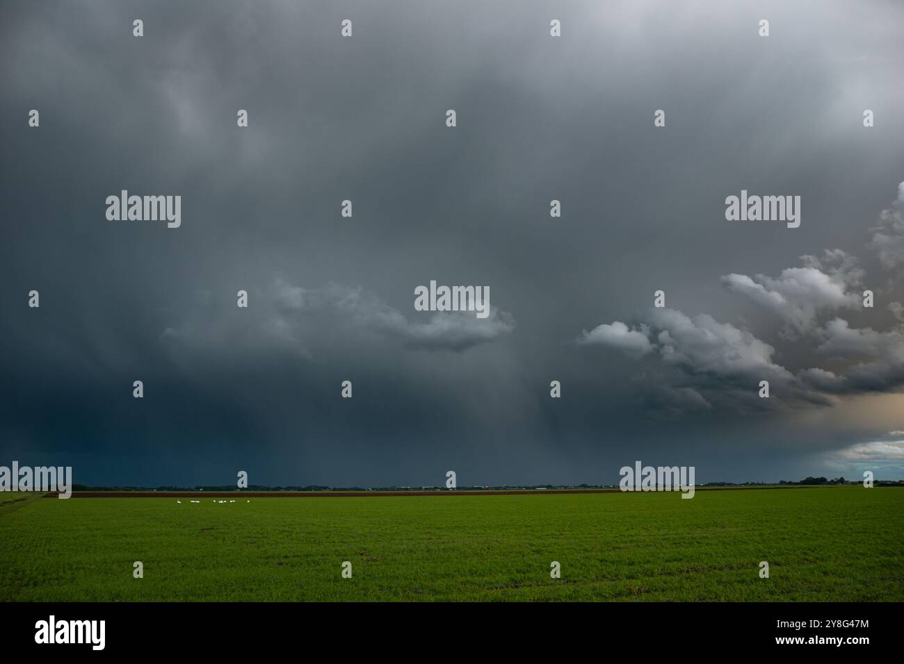 Power supercell thunderstorm rain hi-res stock photography and images ...