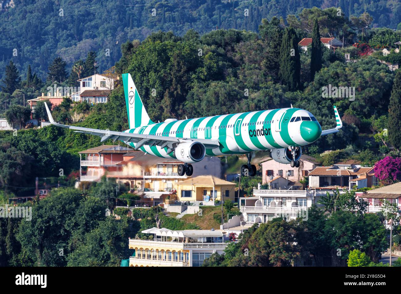 Corfu, Greece - June 8, 2024: Condor Airbus A321 airplane at Corfu ...
