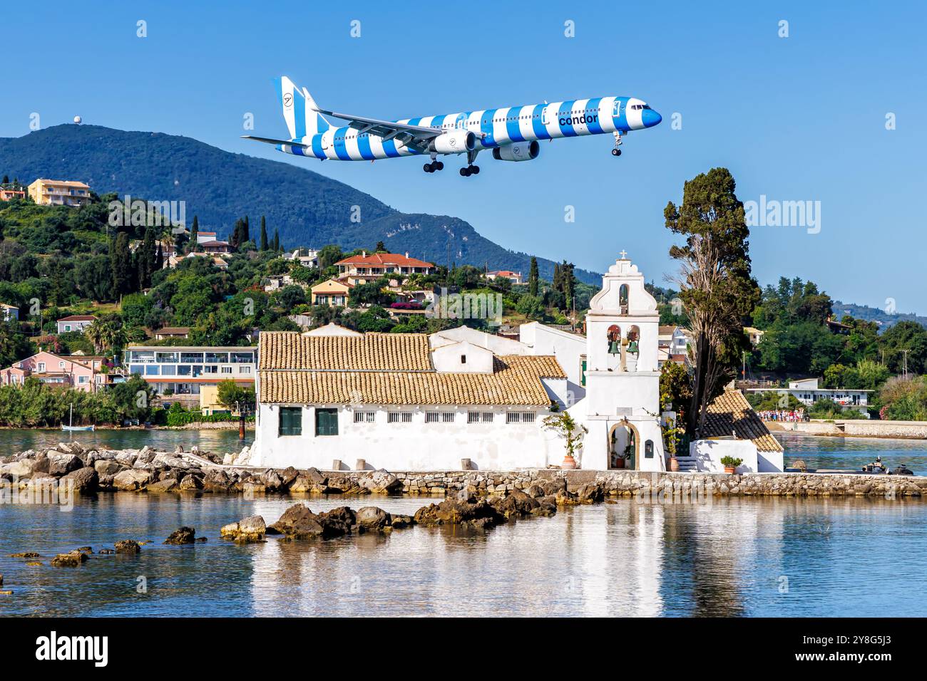 Corfu, Greece - June 8, 2024: Condor Boeing 757-300 airplane at Corfu ...