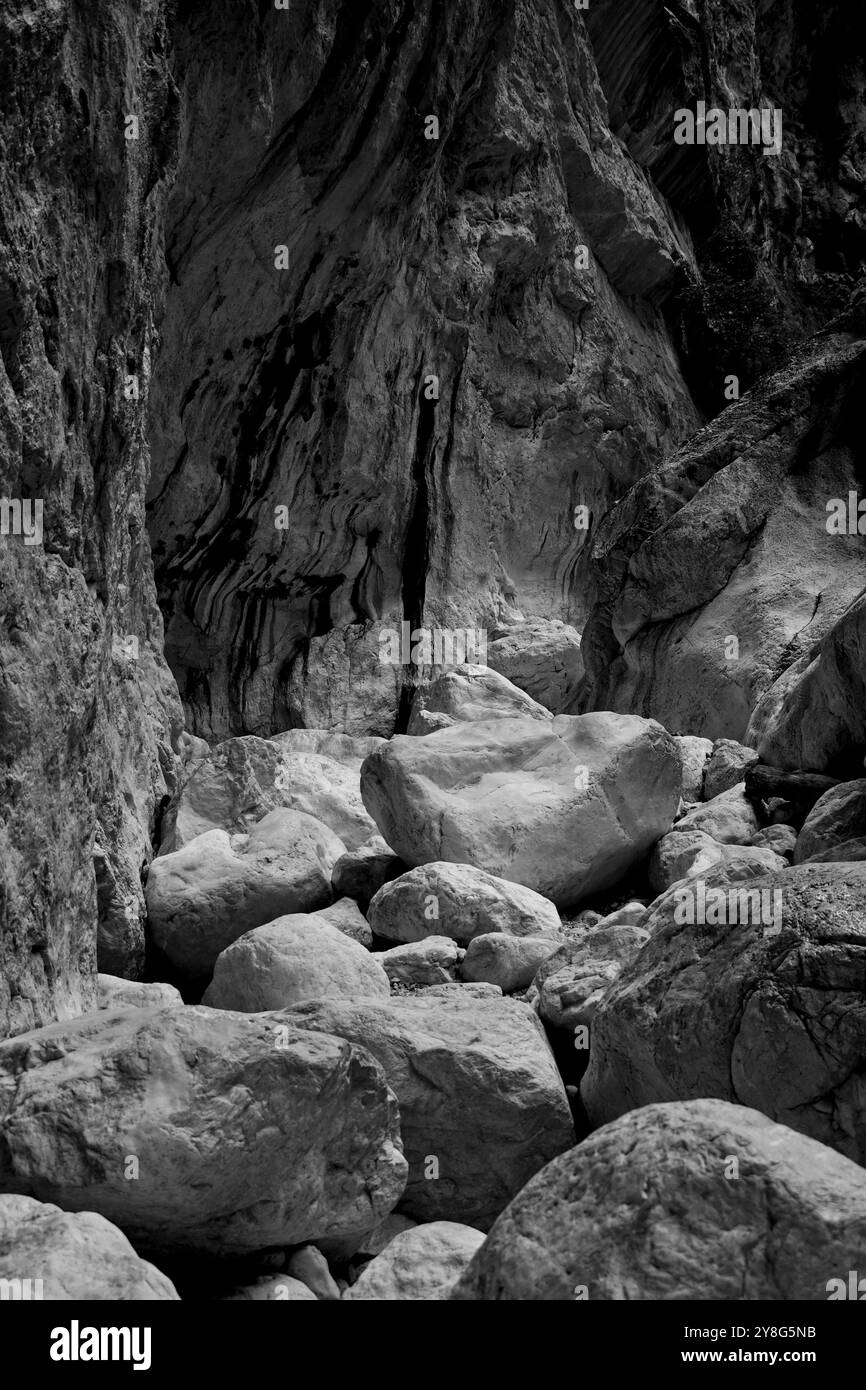 The exuberant natural scenery of the Gole del Gorropu which hosts the ...