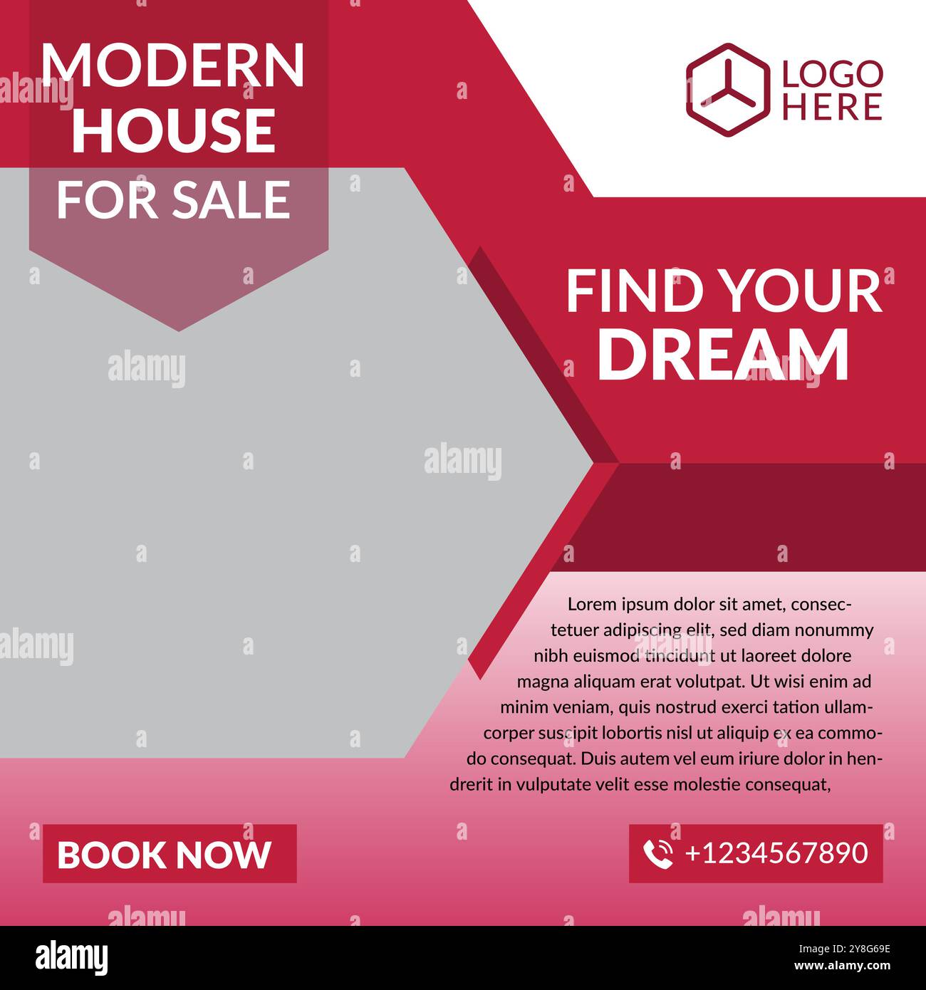 Real estate social media post template hi-res stock photography and ...