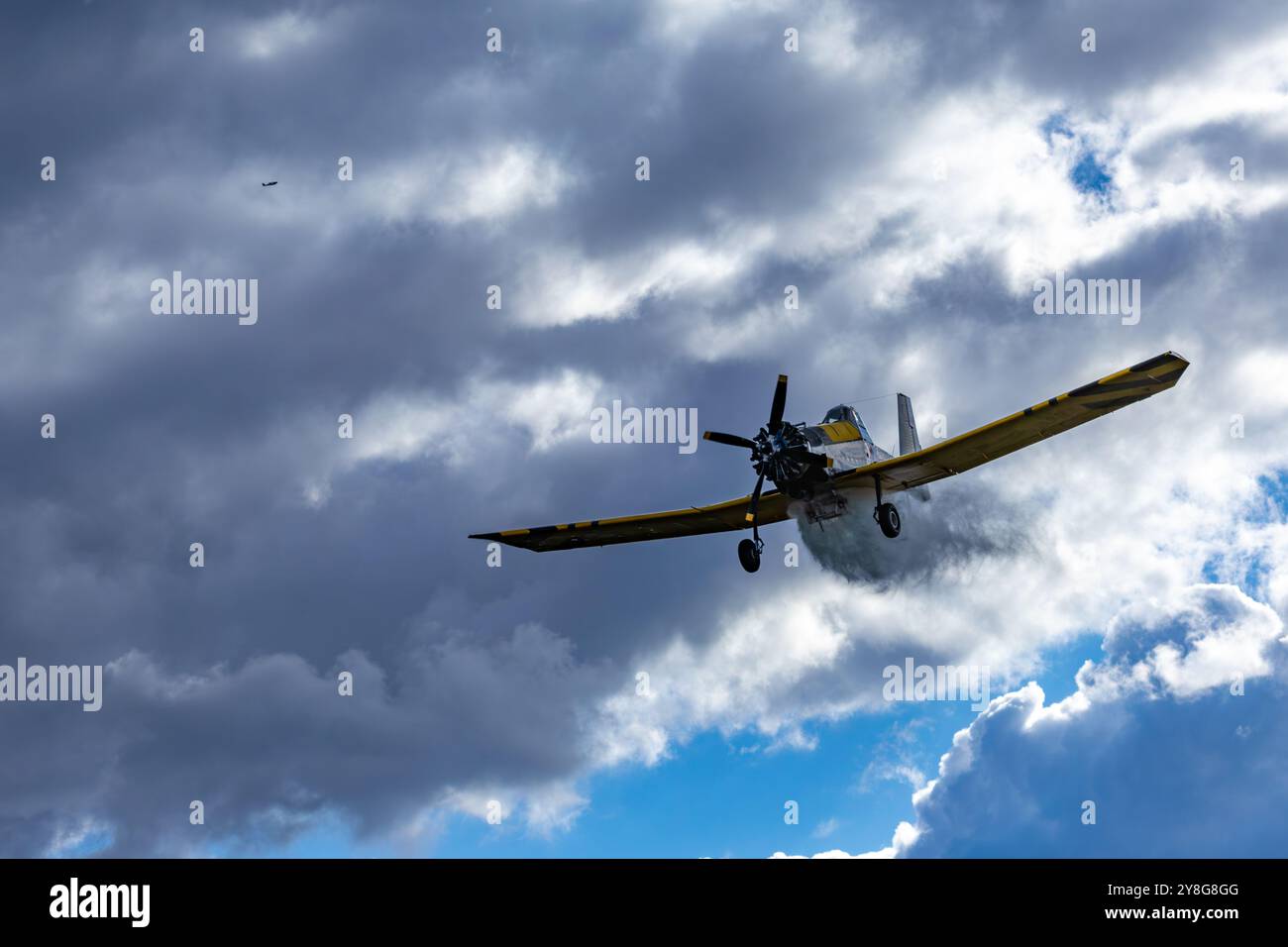 Dromader A fire brigade plane designed to extinguish fires from the air ...