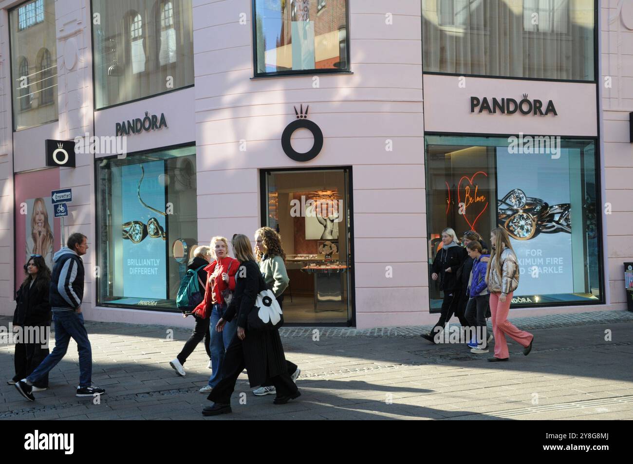 Copenhagen/ Denmark/05 October 2024/ Pandora new store on stroeget in ...