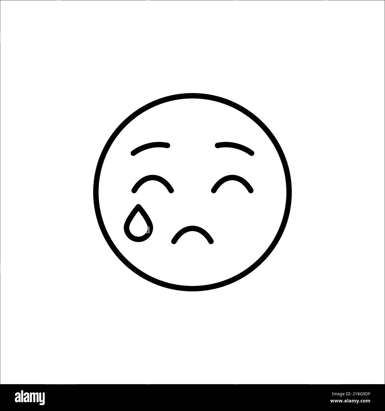 Crying emoji icon Stock Vector Image & Art - Alamy