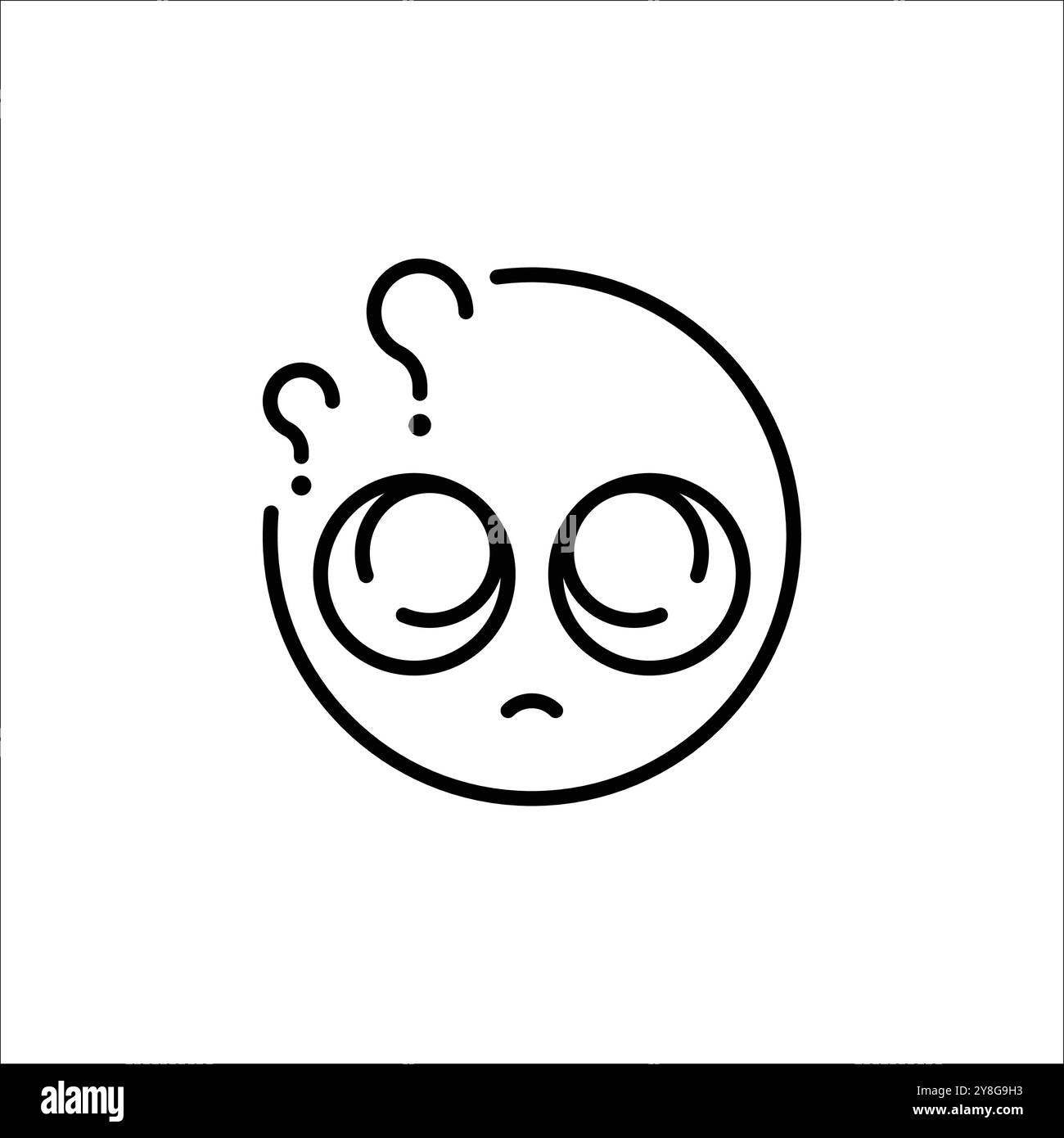 Confused Face emoji icon Stock Vector Image & Art - Alamy