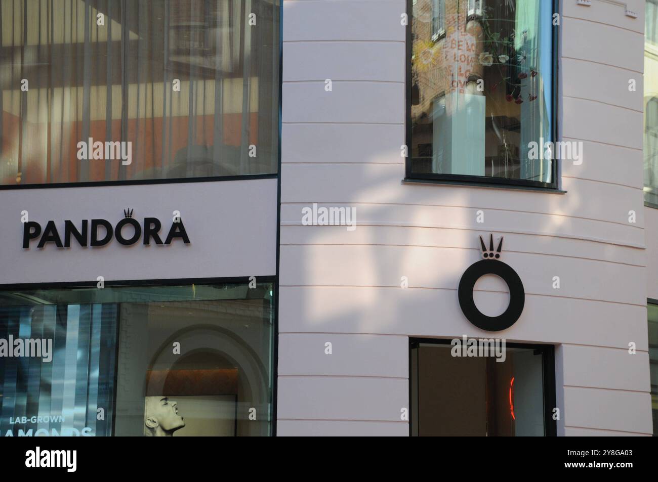 Copenhagen/ Denmark/05 October 2024/ Pandora new store on stroeget in ...