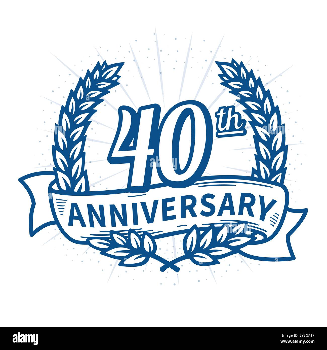 40 years anniversary celebration logotype. 40th anniversary logo ...