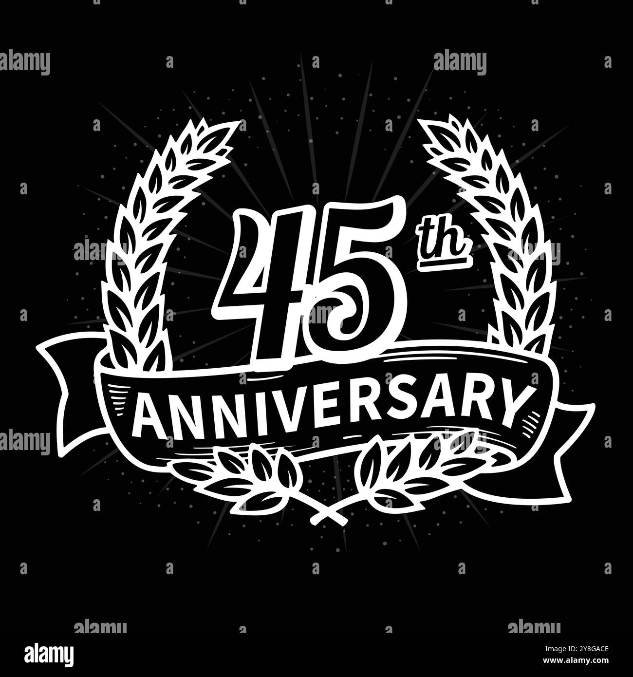 45 years anniversary celebration logotype. 45th anniversary logo ... 45 years anniversary celebration logotype. 45th anniversary logo ...