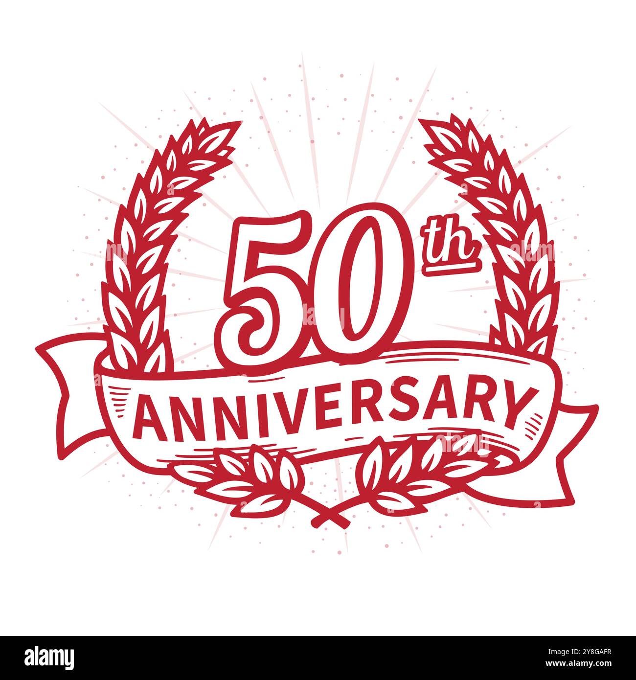 50 years anniversary celebration logotype. 50th anniversary logo ...