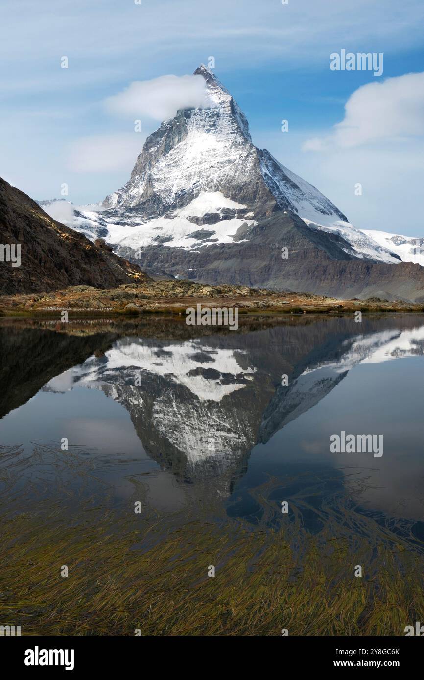 The Magnificent Matterhorn features its iconic, pyramid-like peak ...