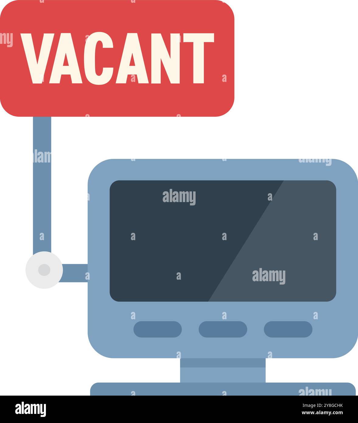 Blue computer monitor resume icon hi-res stock photography and images ...