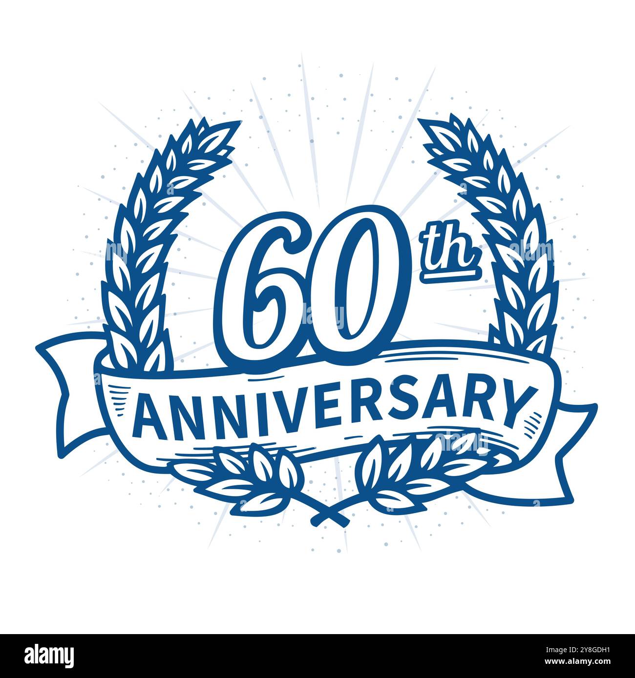 60 years anniversary celebration logotype. 60th anniversary logo ...
