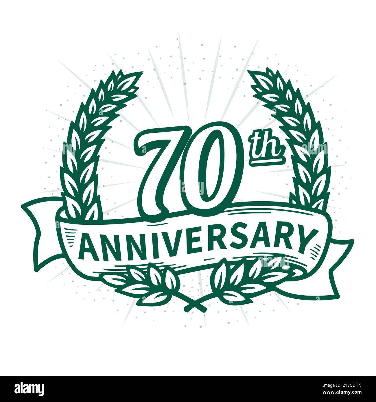 70 years anniversary celebration logotype. 70th anniversary logo ...