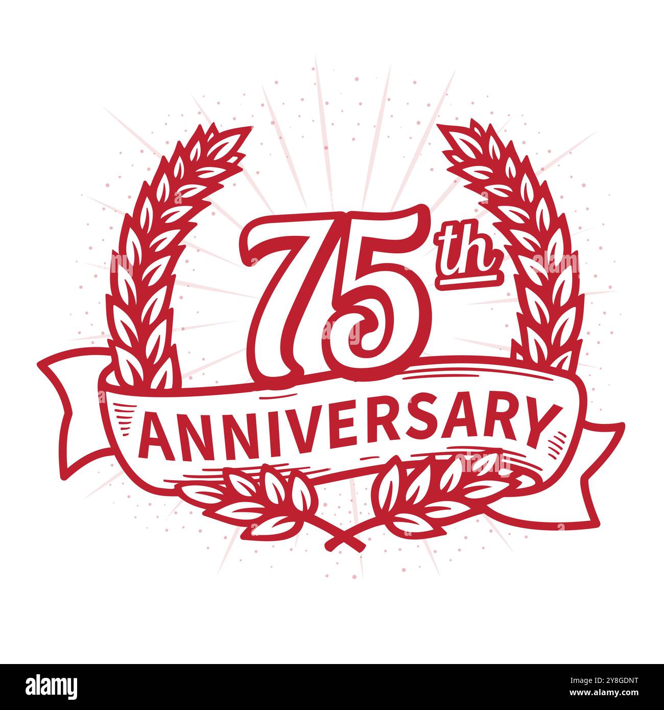 75 years anniversary celebration logotype. 75th anniversary logo ...