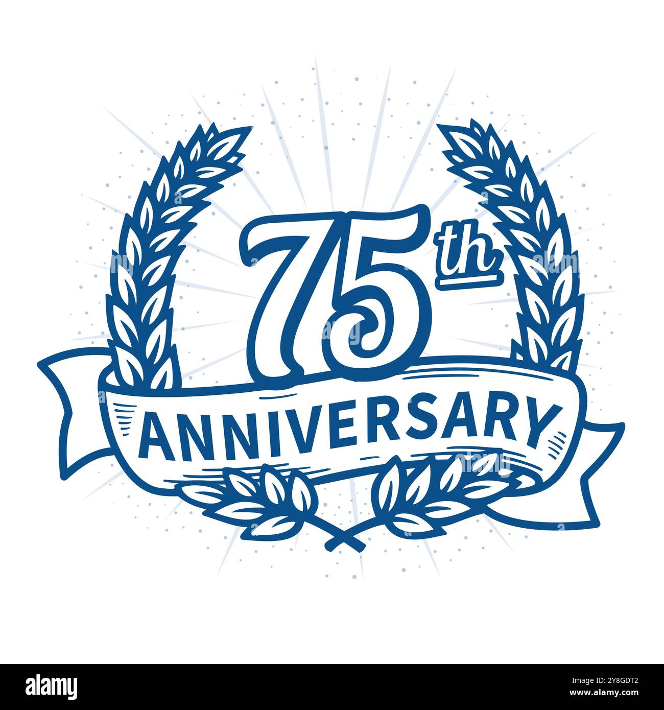 75 years anniversary celebration logotype. 75th anniversary logo ...