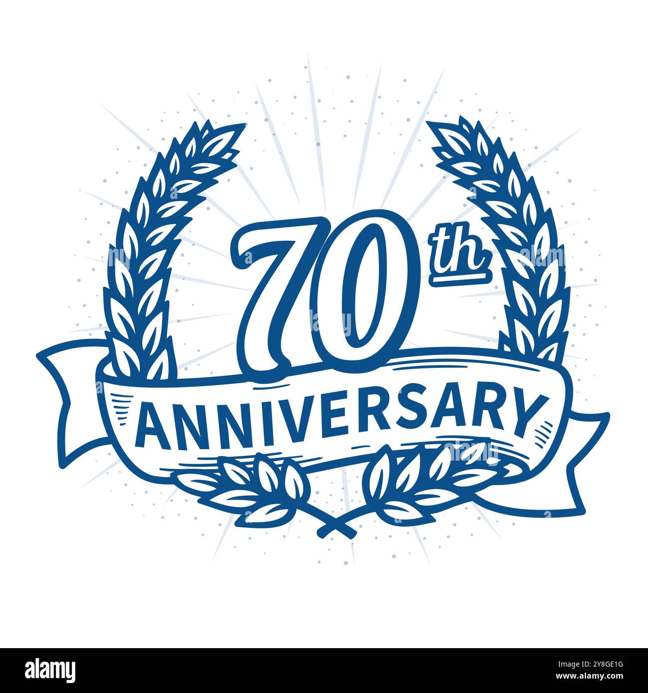 70 years anniversary celebration logotype. 70th anniversary logo ...