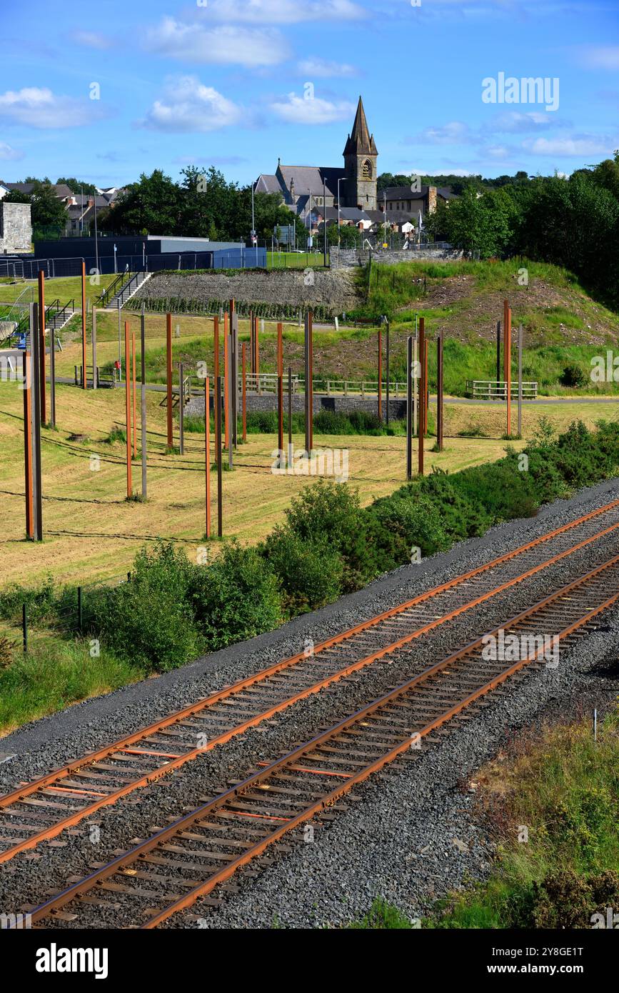 Railway lines in Derry Northern Ireland Stock Photo - Alamy