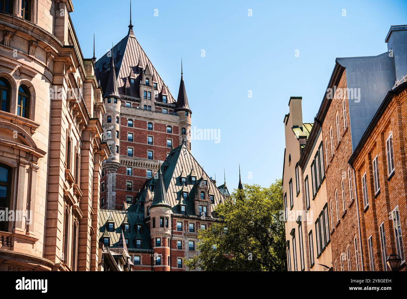 Quebec City landmarks, Canada Stock Photo - Alamy