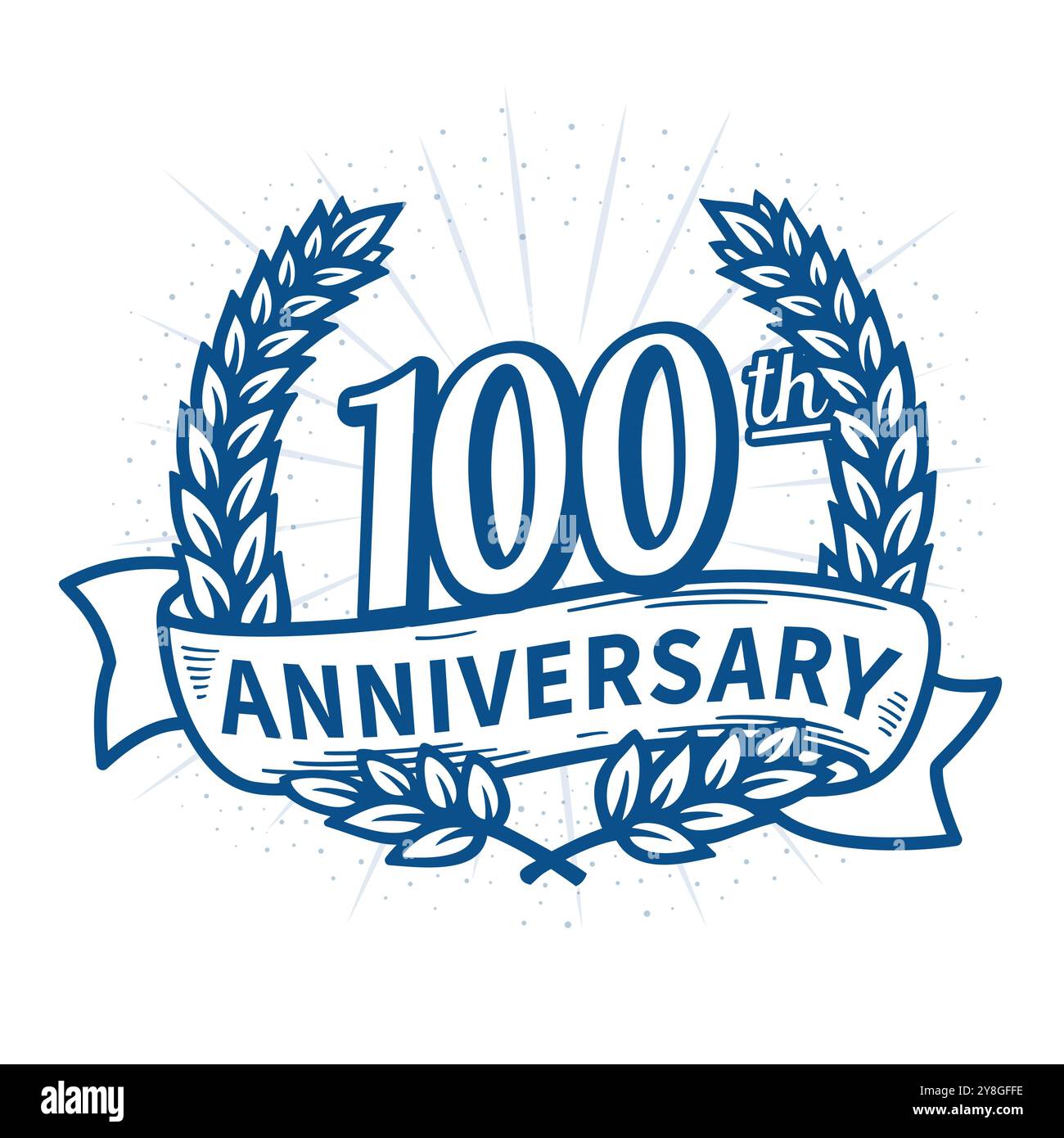 100 years anniversary celebration logotype. 100th anniversary logo ...
