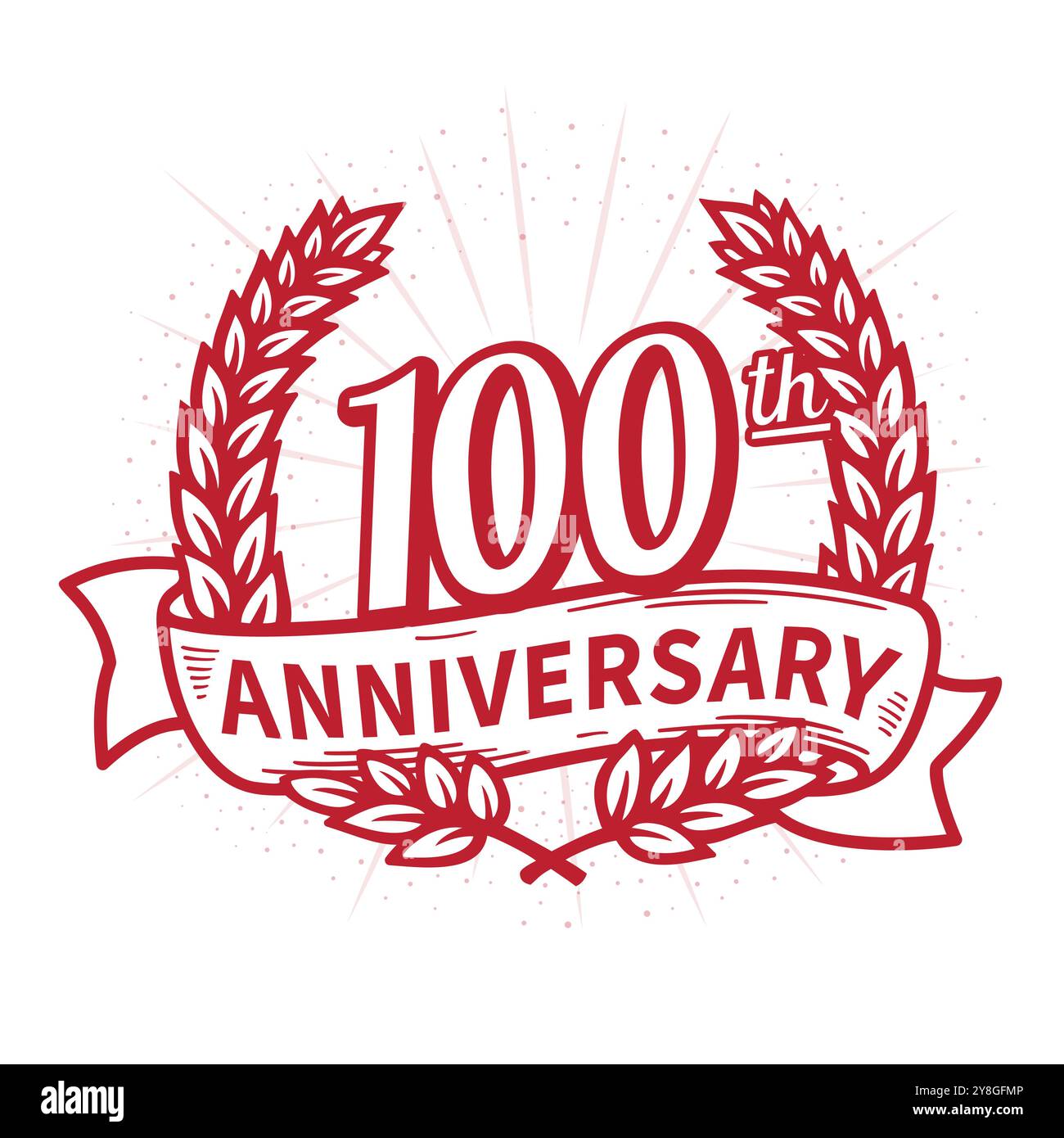 100 years anniversary celebration logotype. 100th anniversary logo ...