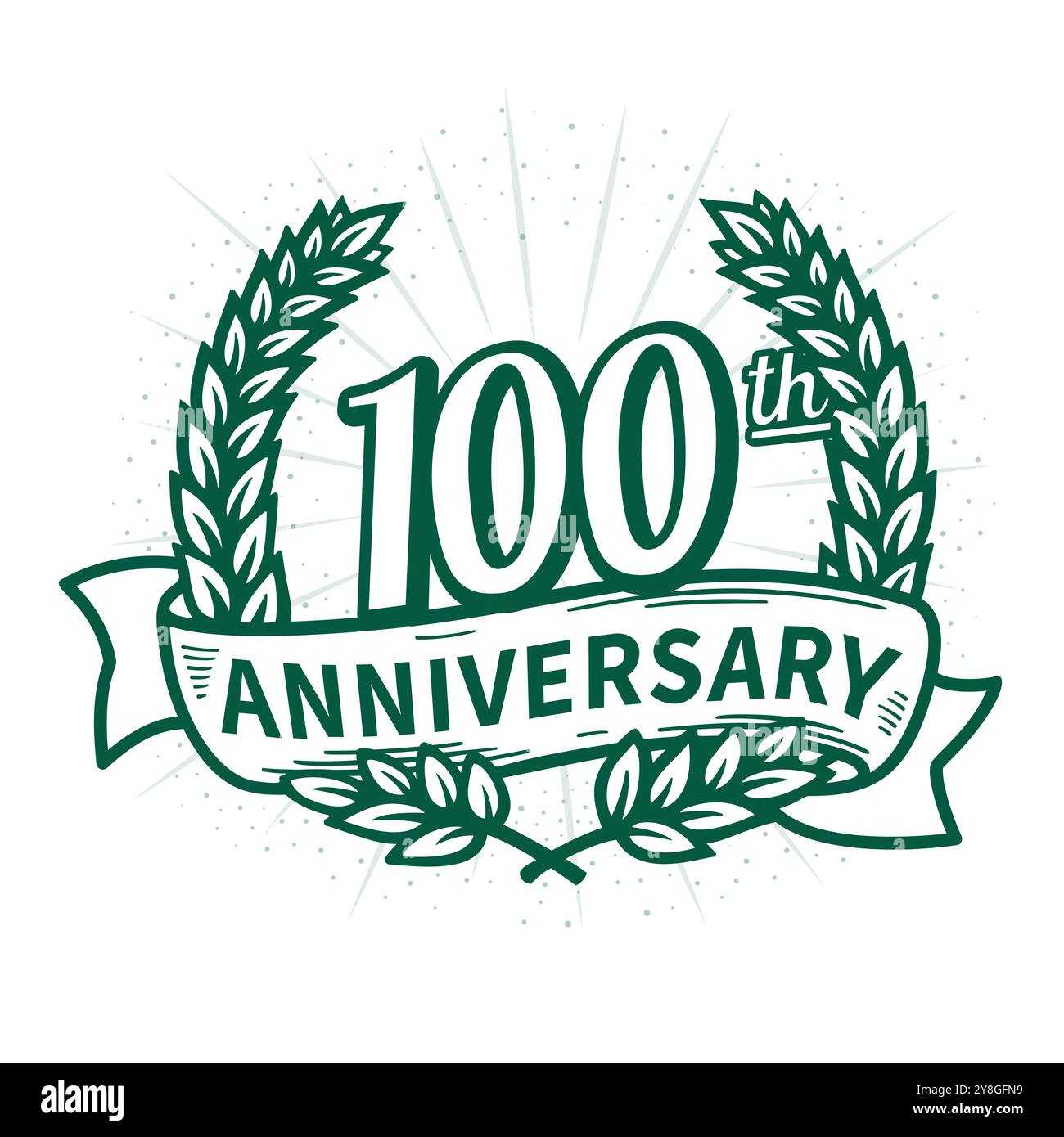 100 years anniversary celebration logotype. 100th anniversary logo ...