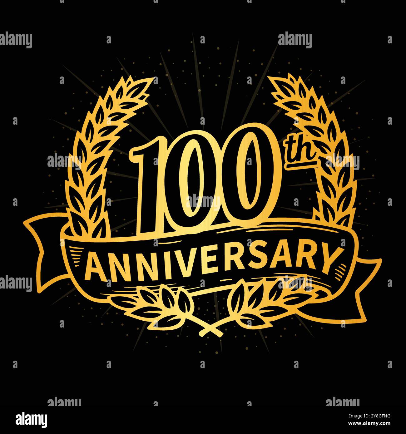 100 years anniversary celebration logotype. 100th anniversary logo ...