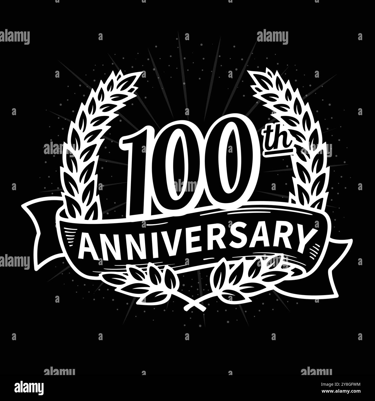100 years anniversary celebration logotype. 100th anniversary logo ...