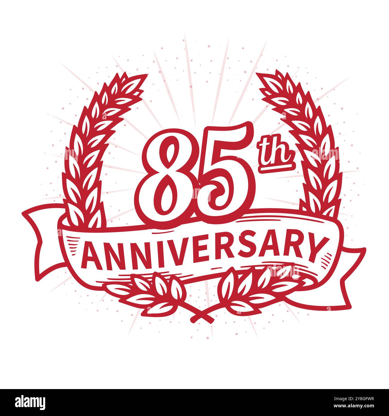 85 years anniversary celebration logotype. 85th anniversary logo ...