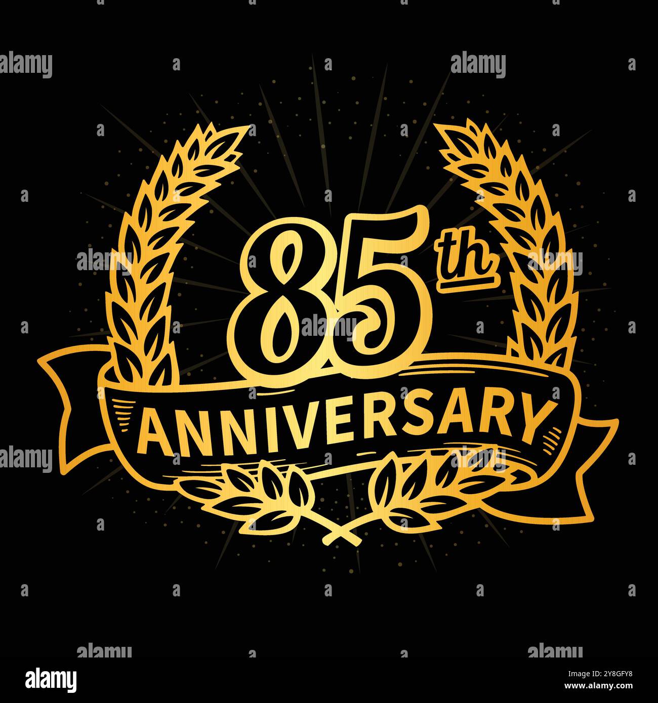 85 years anniversary celebration logotype. 85th anniversary logo ...
