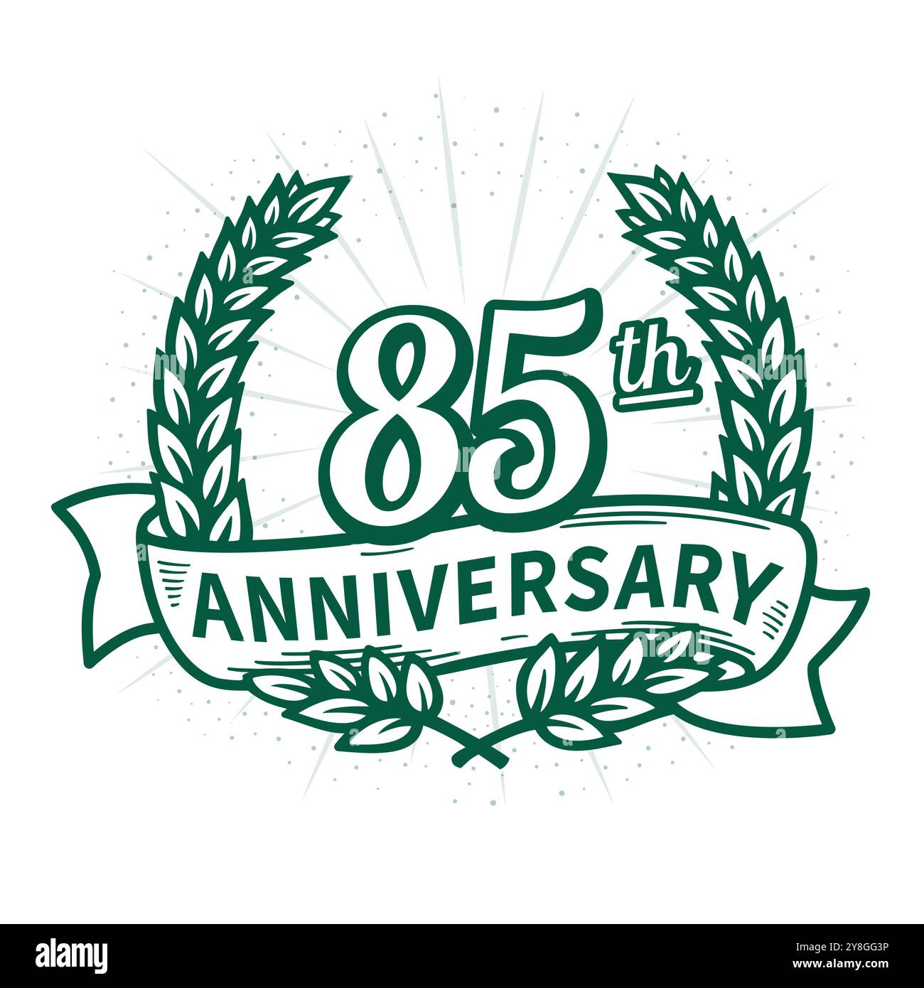 85 years anniversary celebration logotype. 85th anniversary logo ...