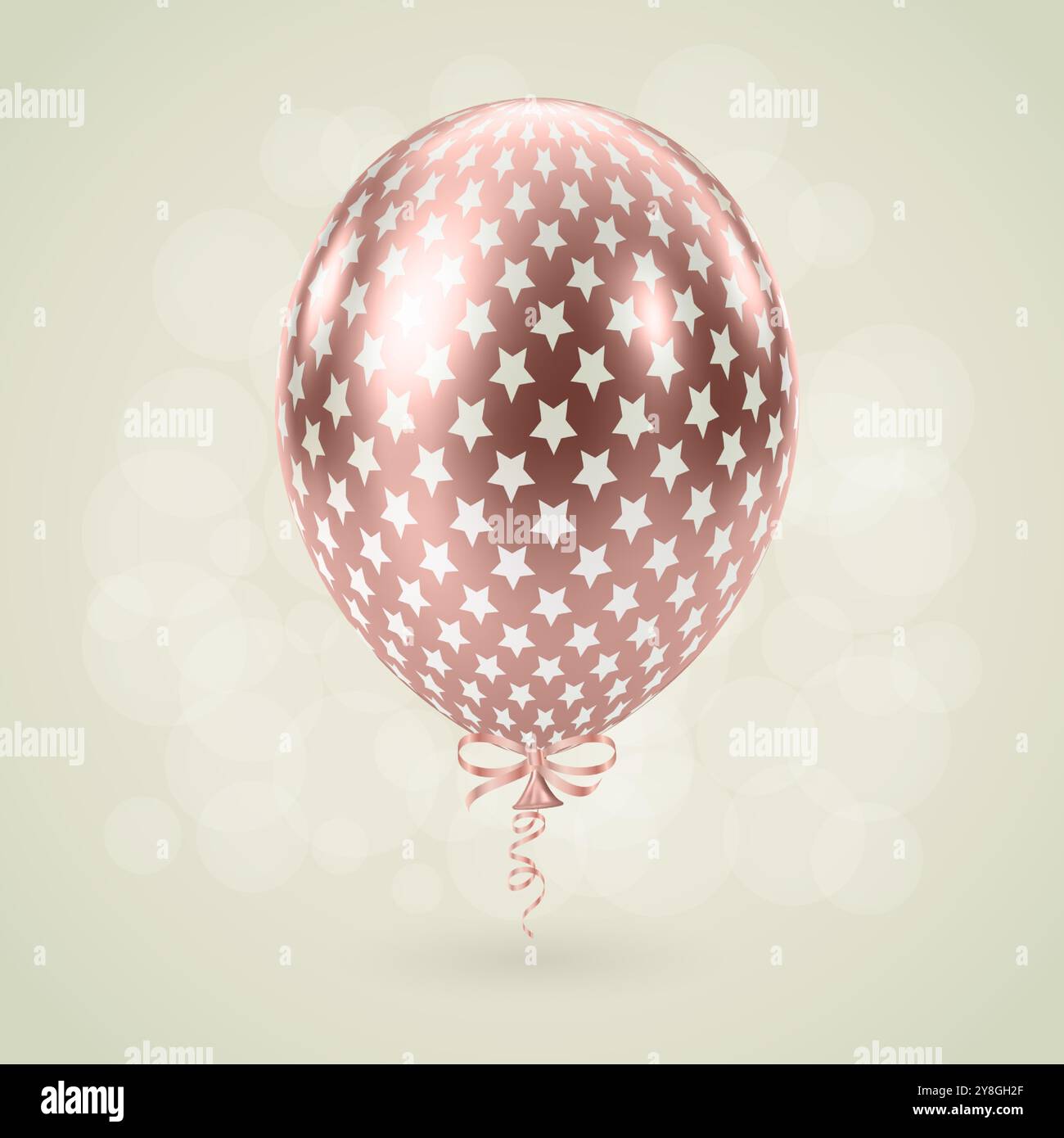 Pink gold foil balloons Stock Vector Images - Alamy
