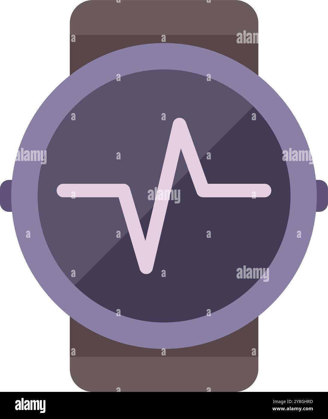 Smart watch showing heartbeat rate icon on screen, modern healthcare ...