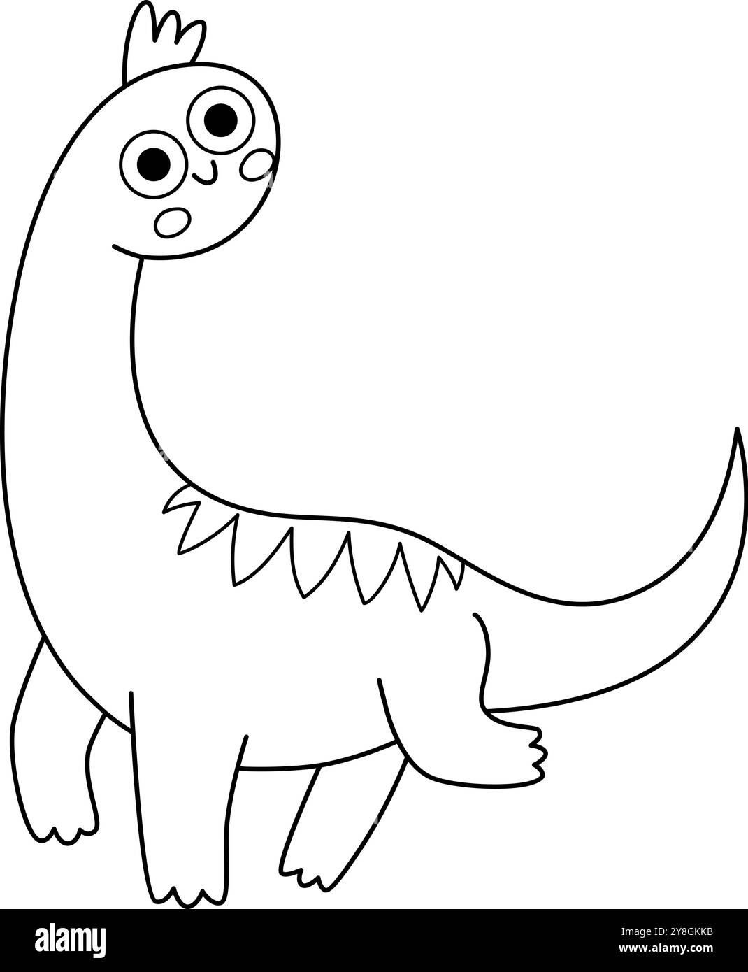 Cute Dinosaur Clip Art Black And White